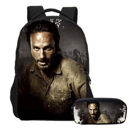 Pack scolaire The Walking Dead Sac à dos TWD + trousse TWD assortie