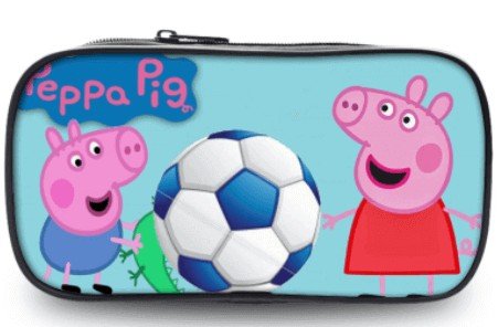 Trousse PEPPA PIG fille maternelle et primaire - Peppa joue au foot