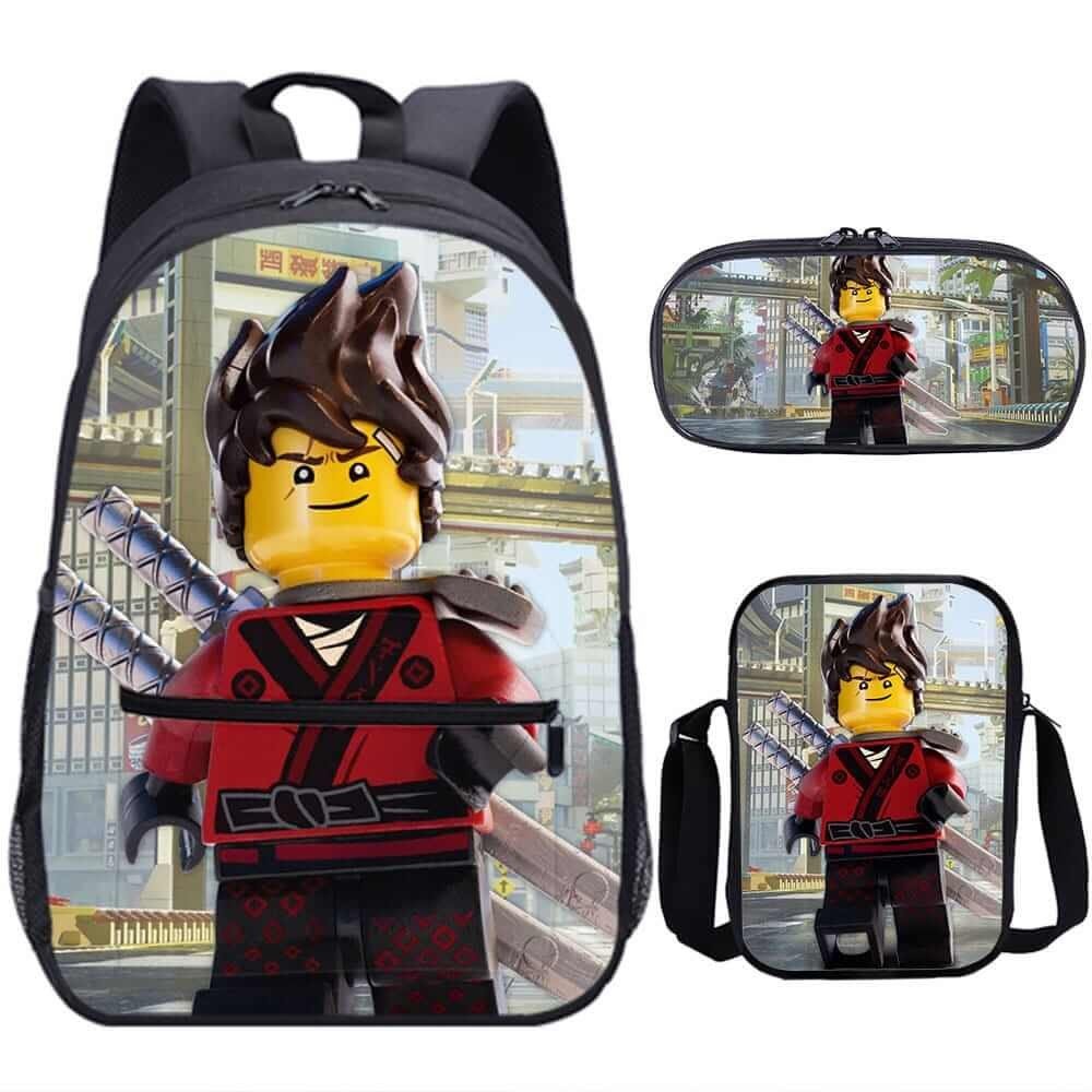 Pack primaire à composer - Cartable Ninjago, avec sacoche et trousse