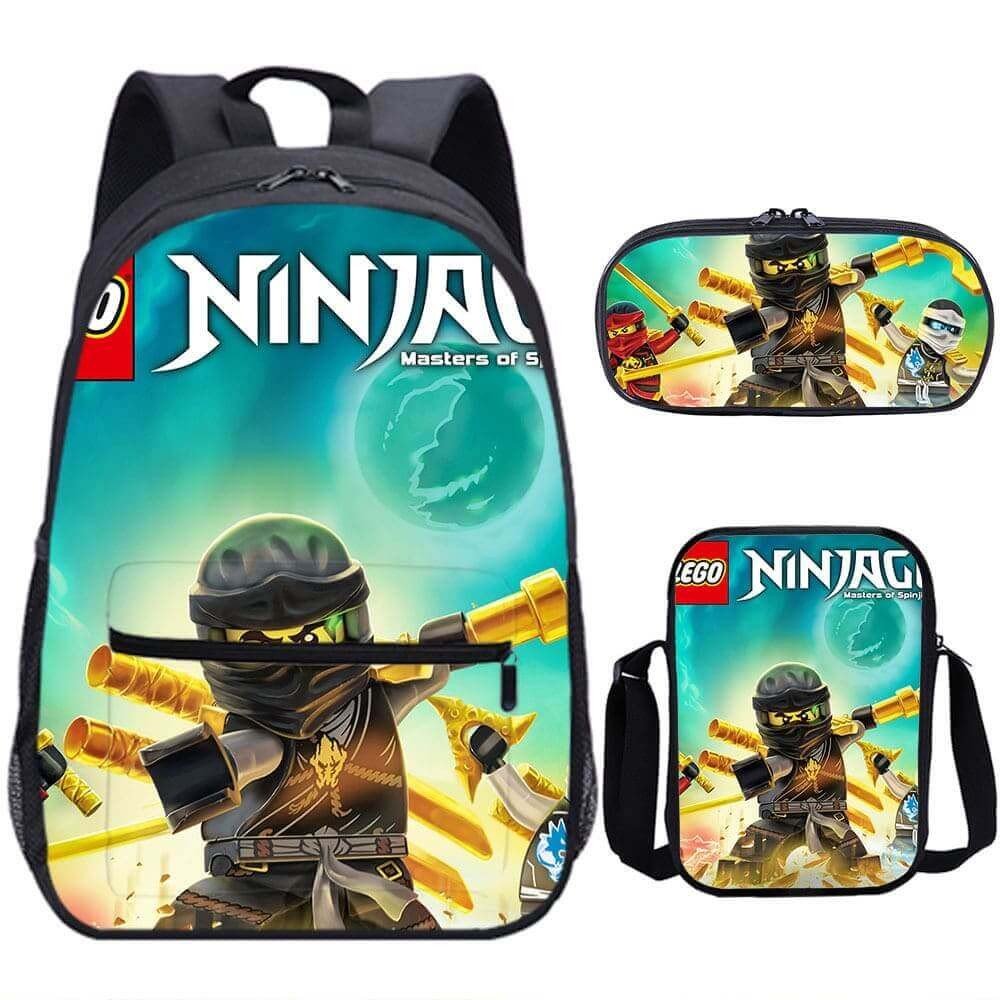 Pack primaire à composer - Cartable Ninjago, avec sacoche et trousse